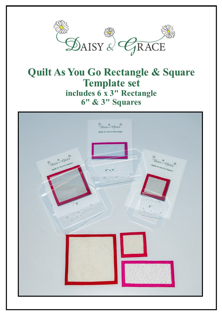 Daisy & Grace ‘QAYG’ 6" x 3" Rectangle/Square Template Bundle – Daisy and Grace
