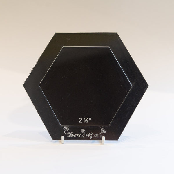 "Quilt As You Go" Template - 2 1/2" Hexagon – Daisy and Grace