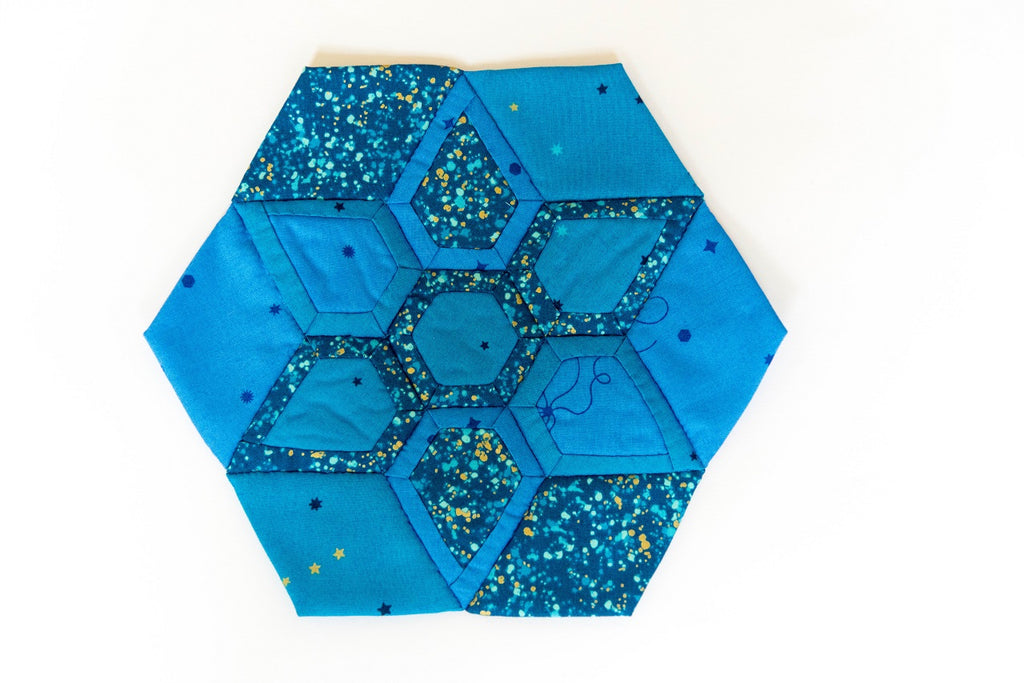 Star in a Hexagon- Set of 3 templates- 1¼" – Daisy and Grace